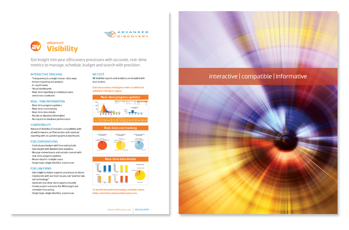 Sales Slicks for Legal Software Company | Glenda Hoffman Design